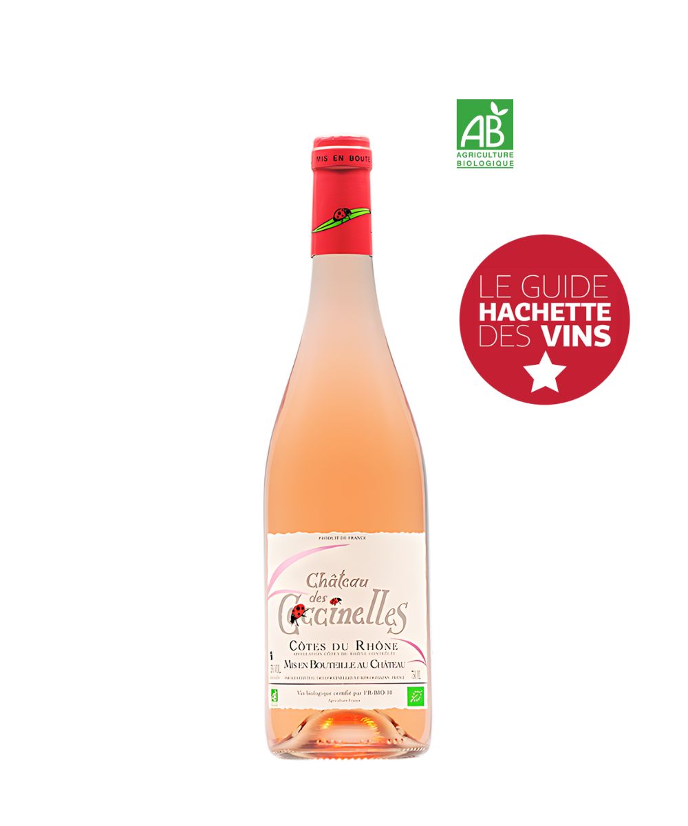Nos meilleurs vins rosés bio - Côtes du Rhônes – Château des Coccinelles